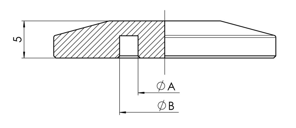 VACUUBRAND Blindflens, inox, KF DN 10 | Imlab