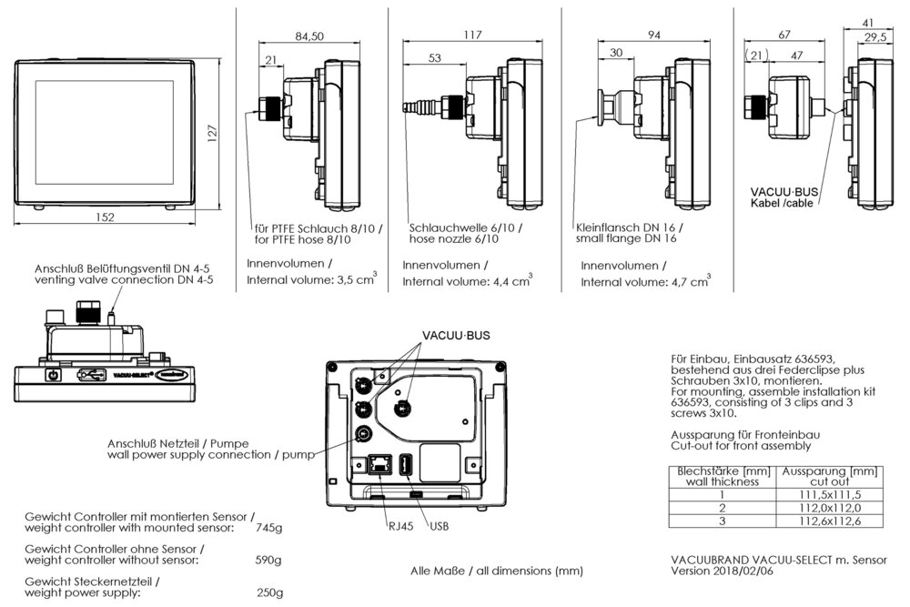 VACUUBRAND Vacuum controller VACUU·SELECT | Imlab